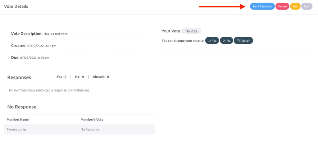 How do I send a reminder about an open vote? - BoardSite - Board ...